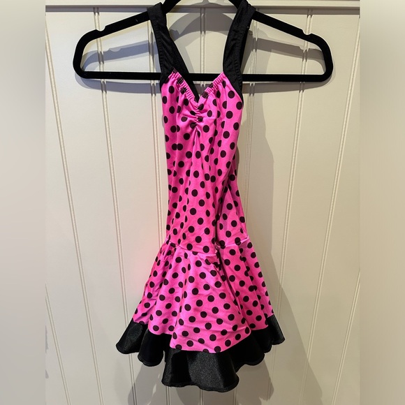 Kelle | Costumes | Kelle Medium Hot Pink With Black Polka Dots Dance ...